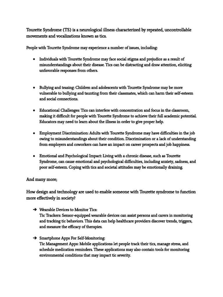 Criteria D Physics Unit 3 MYP3 | PDF | Tourette Syndrome | Psychology