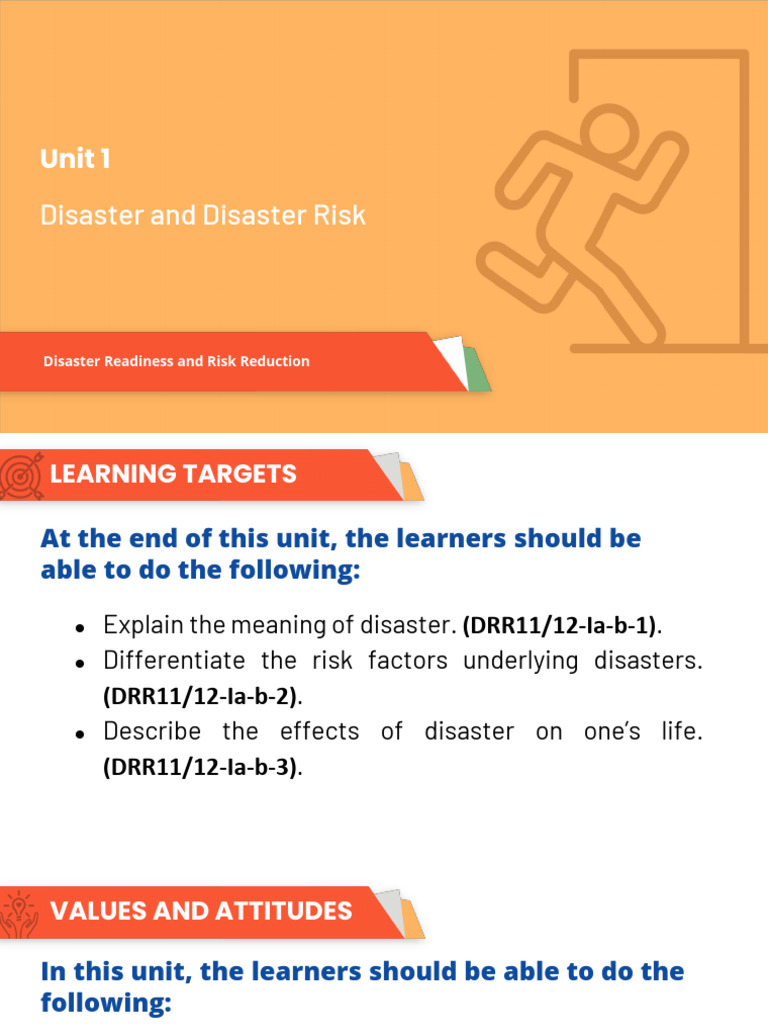 DRRR LESSON 1 To 3 The Concept of Disaster and Disaster Risk | PDF ...