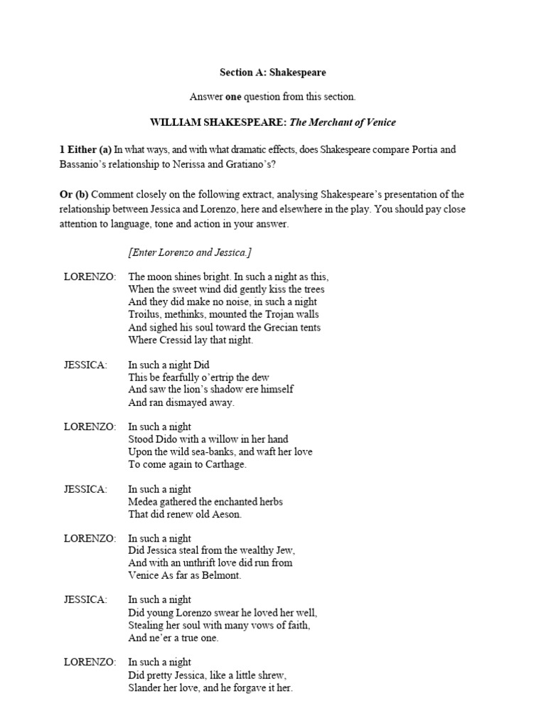 Paper 32 Shakespeare and Drama 2 | PDF | The Merchant Of Venice