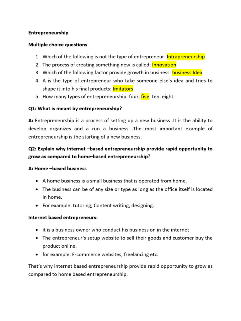 Enterpreneur Ship | PDF | Entrepreneurship | Innovation