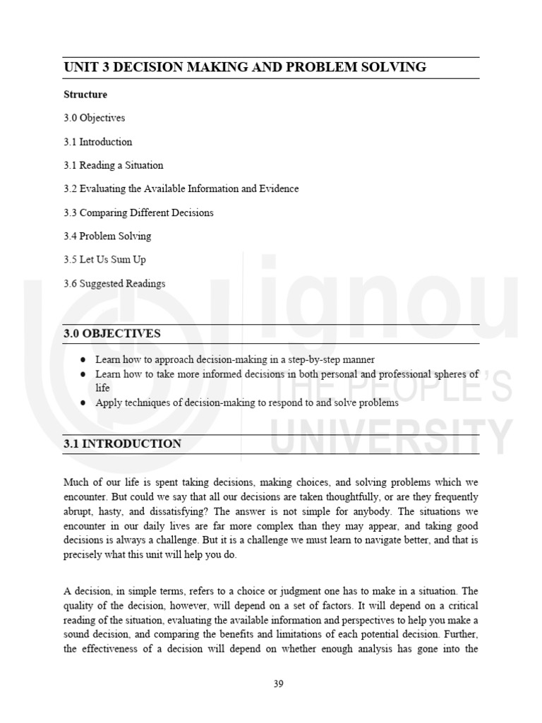 Decision Making Pdf Decision Making Bias