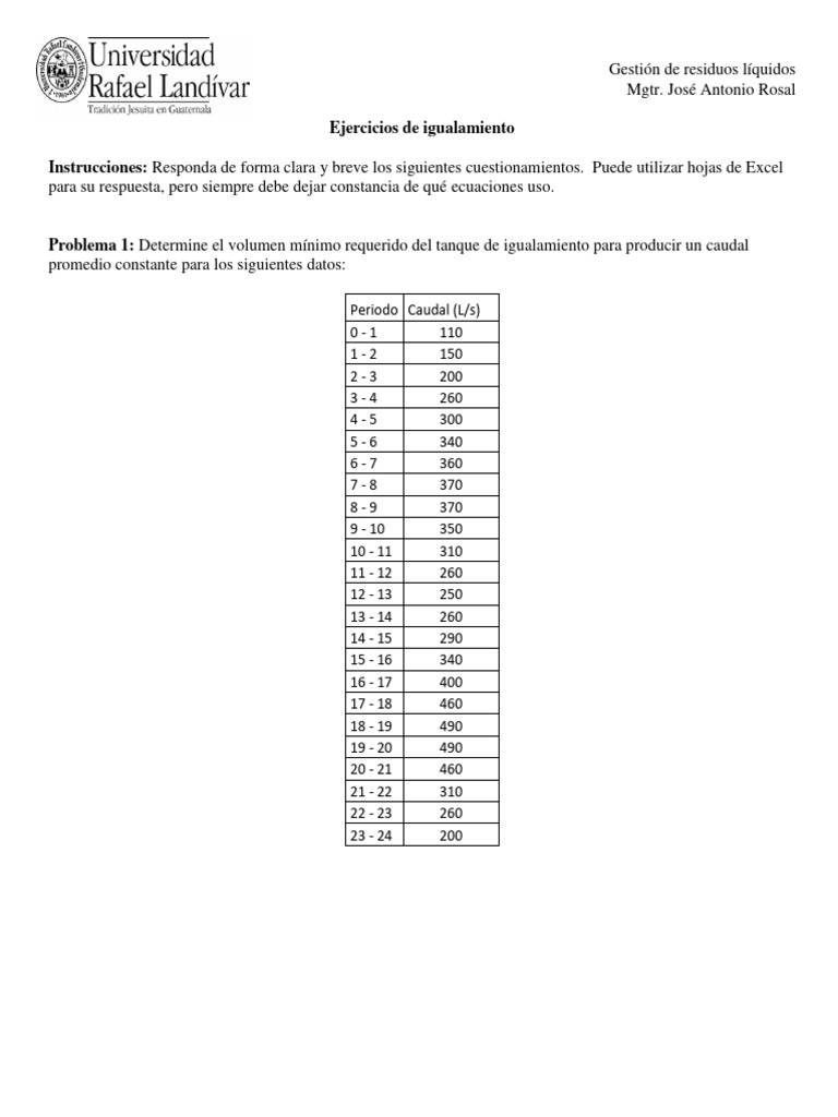 Tarea de Ejercicios de Igualamiento | PDF