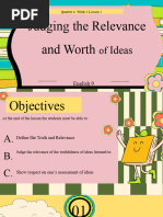 DLP Grade 9 Fallacy Fact Opinion | PDF | Fallacy | Truth