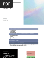 Indian Constitution Chart | PDF