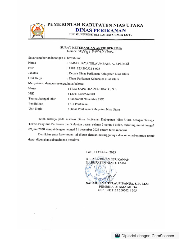 Suket Aktif Bekerja | PDF