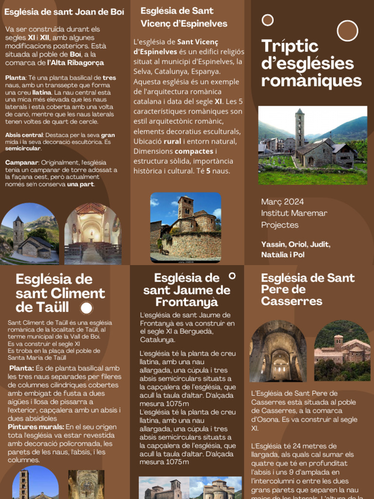 Tríptic Esglésies | PDF