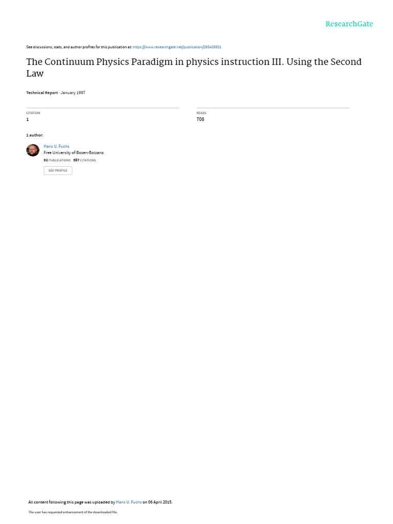 The_Continuum_Physics_Paradigm_in_physics_instruct | PDF | Entropy | Heat