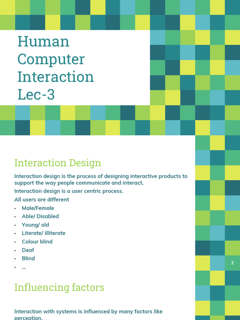 Lec 3 | PDF | Human–Computer Interaction | User Interface