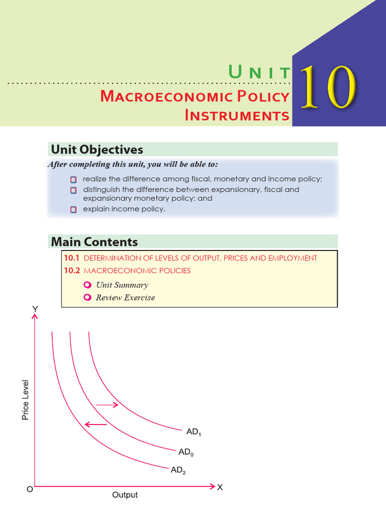 Unit 10 | PDF | Fiscal Policy | Economics
