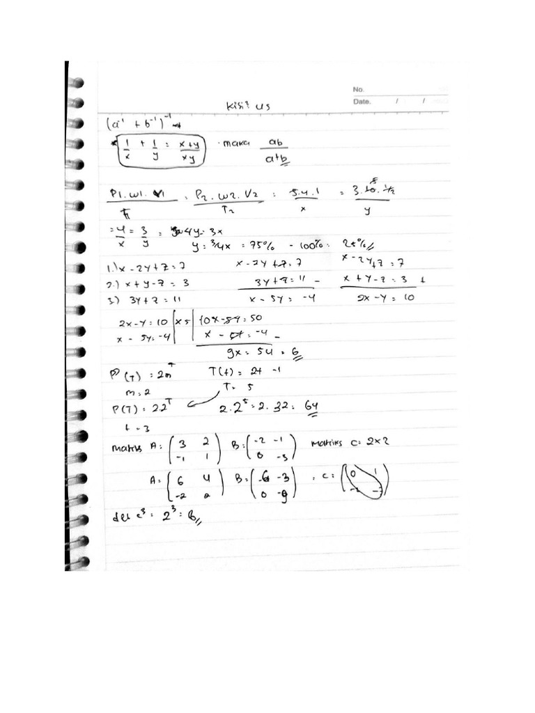 Catatan MTK Mariana Mutiara | PDF