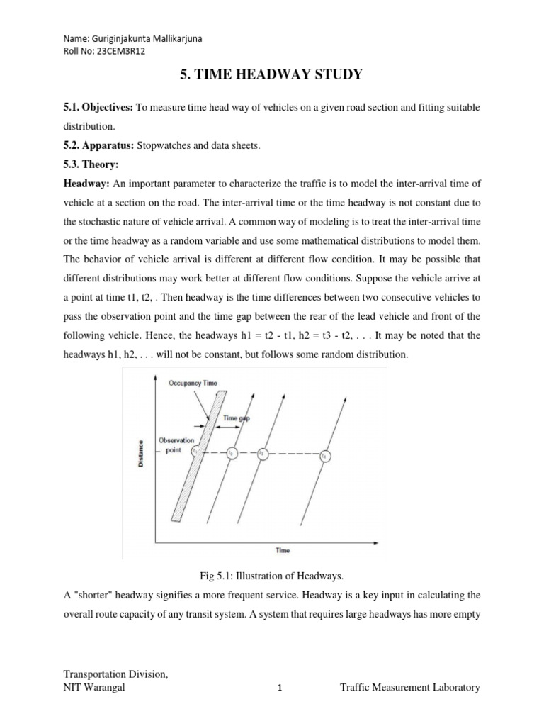 23cem3r12-Time Headway | PDF | Probability Distribution | Chi Squared ...