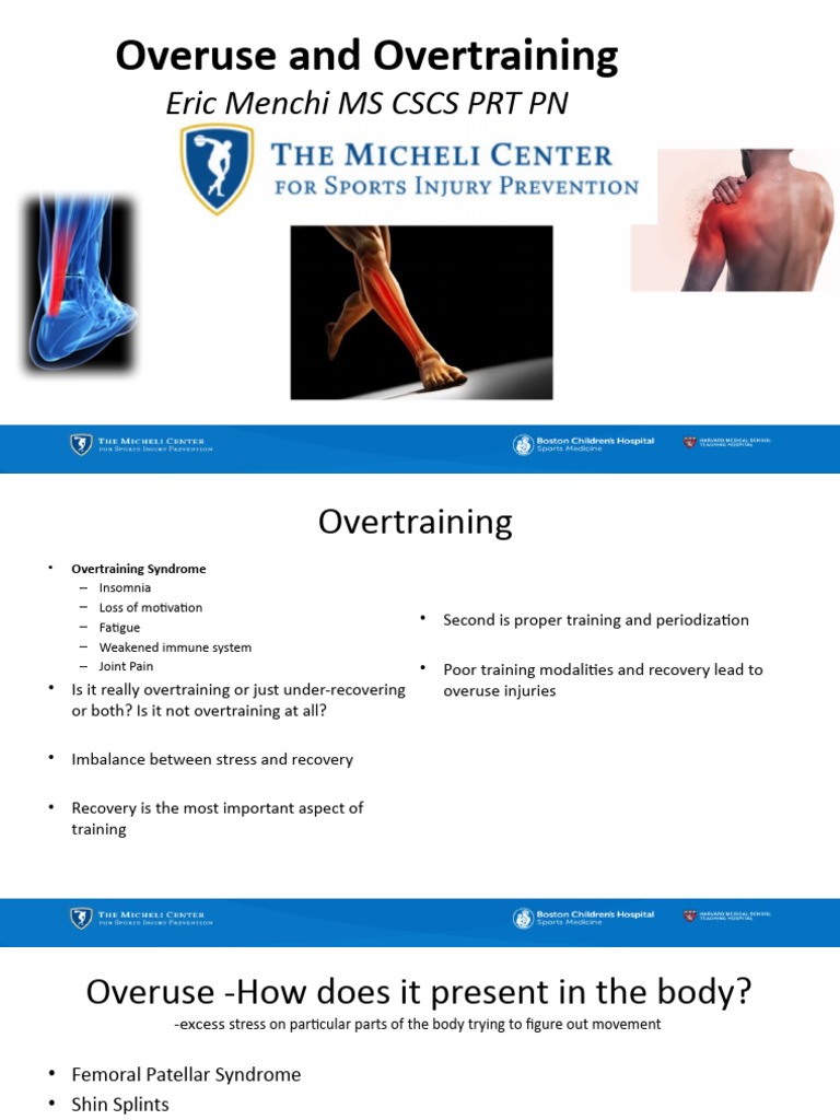 Overuse Injury Presentation | PDF | Pelvis | Hip