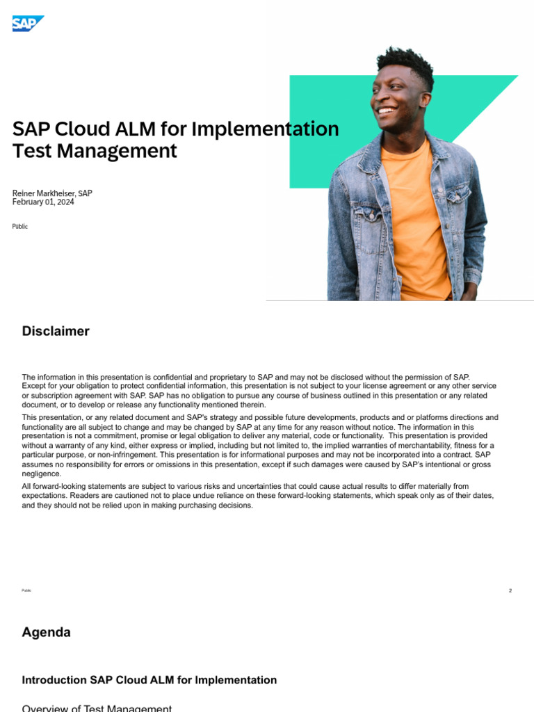 SAP Cloud ALM for Implementation - Test Management (1) | PDF | Cloud ...