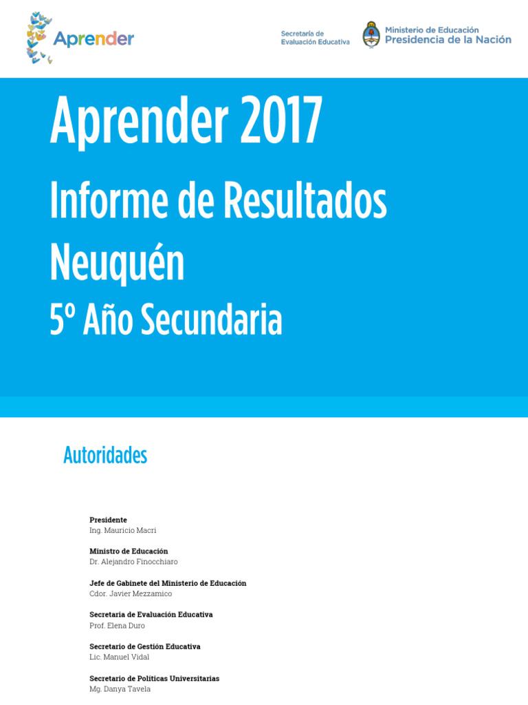 Evaluación Aprender en Educación Argentina | PDF | Evaluación | Aprendizaje