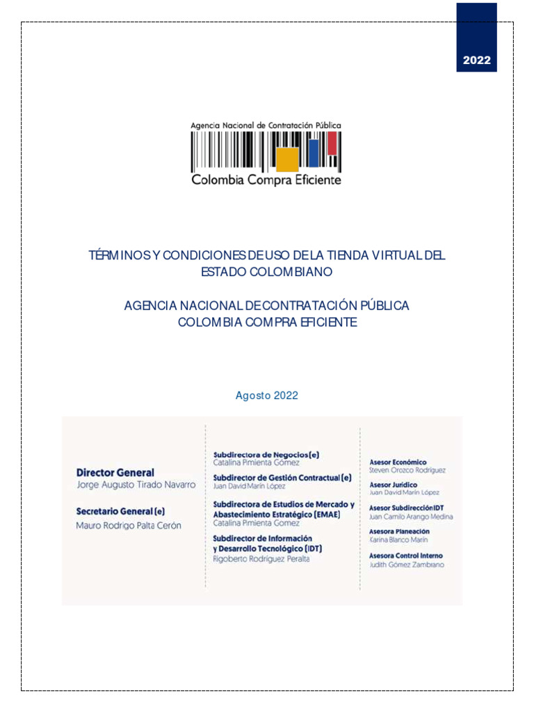 Cce-Gad-Idi-01 Terminos y Codiciones de Uso de La Tienda Virtual Del ...