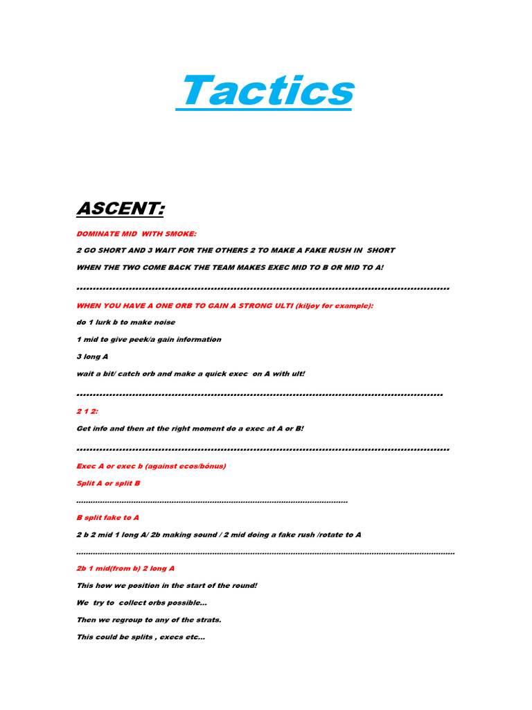 Tactics | PDF | Teleportation