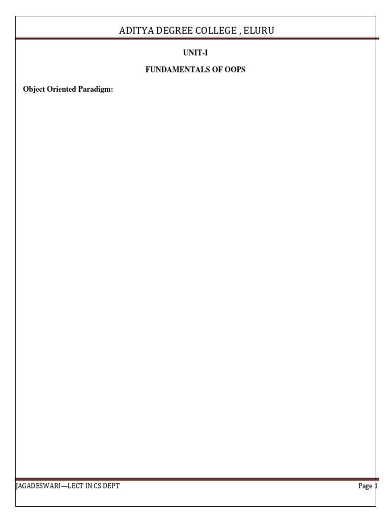 Ii Bca Java Notes (3.5 Units) | PDF | Java (Programming Language ...