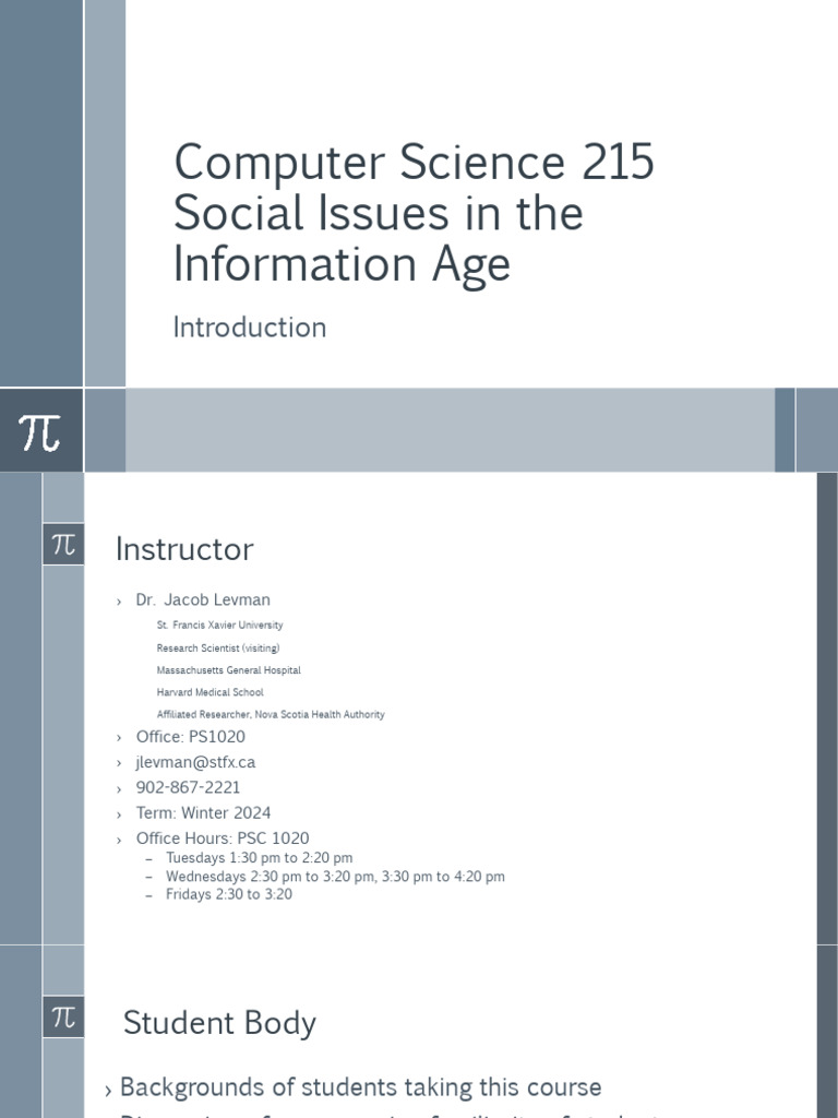 CS215 LectureSlidesSet1 Introduction | PDF | Career & Growth
