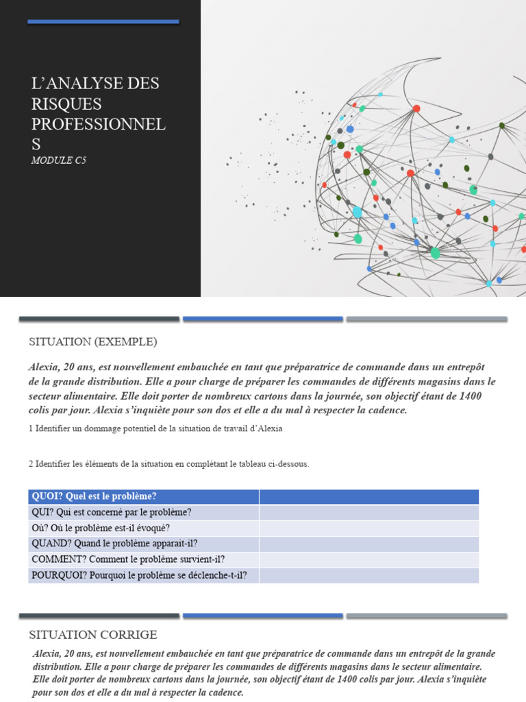 l' Analyse Des Risques Professionnels Module c5 Chapitre 5 | PDF | Évaluation des risques | Risque