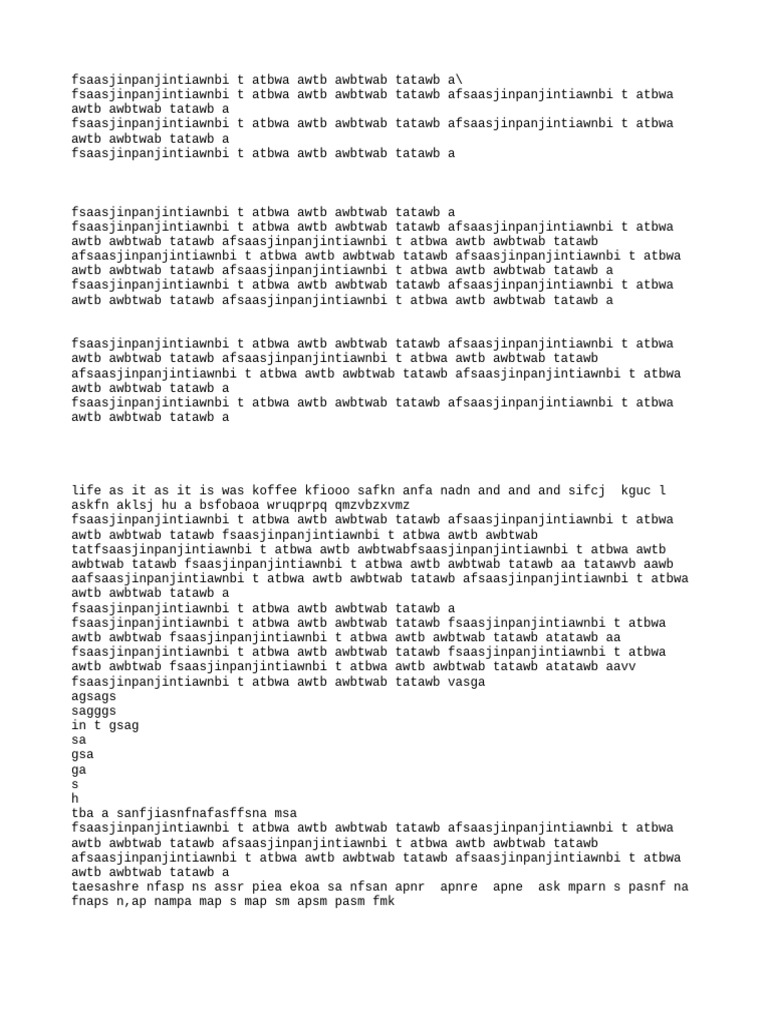 Repetitive Text Analysis Document | PDF