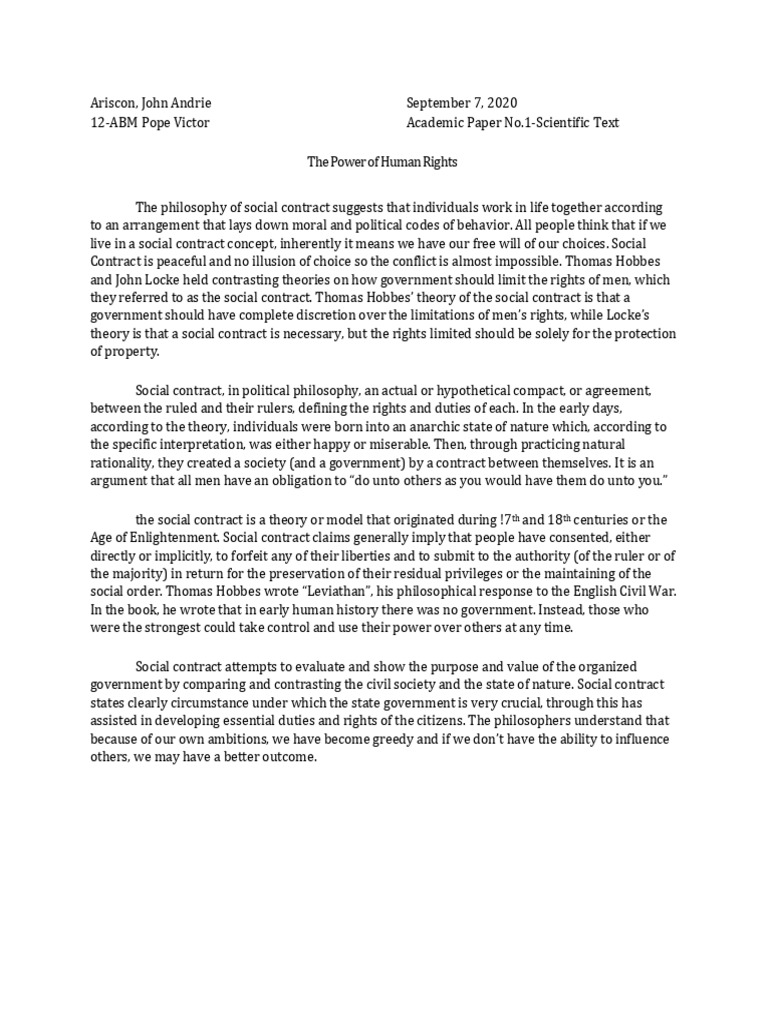 The Power of Human Rights - Ariscon | PDF | Social Contract | Rights