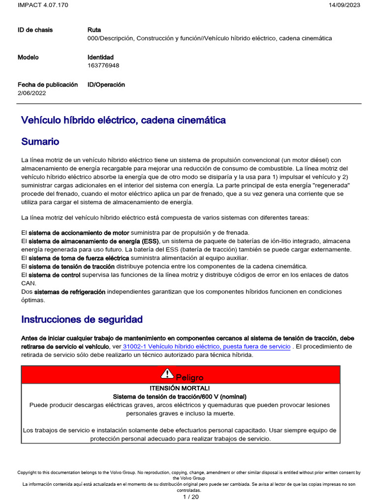 Cadena Cinematica Hibrido | PDF | Ingenieria Eléctrica | Vehículo híbrido