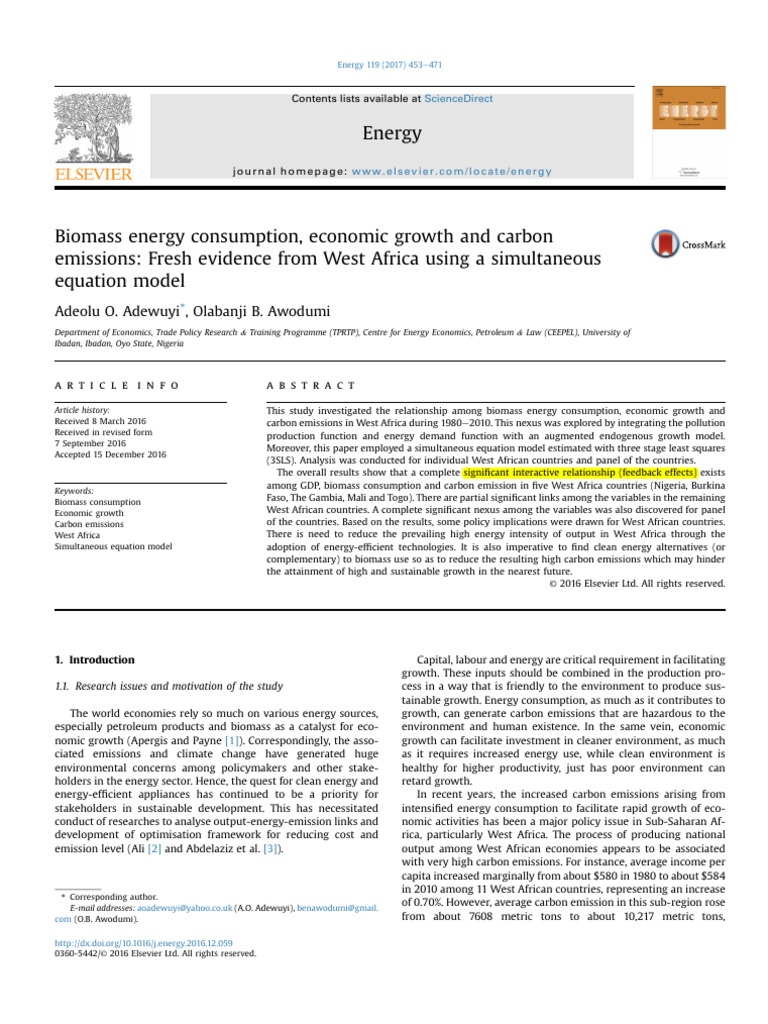 Research Papers | PDF | Economic Growth | Renewable Energy