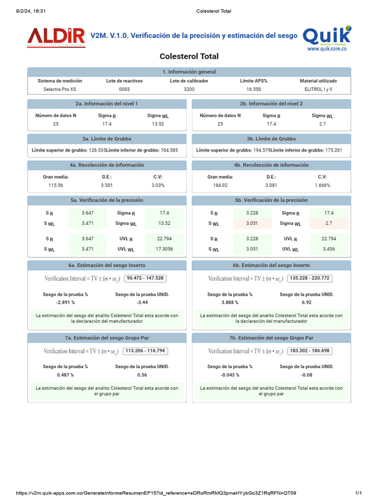 Colesterol Total | PDF