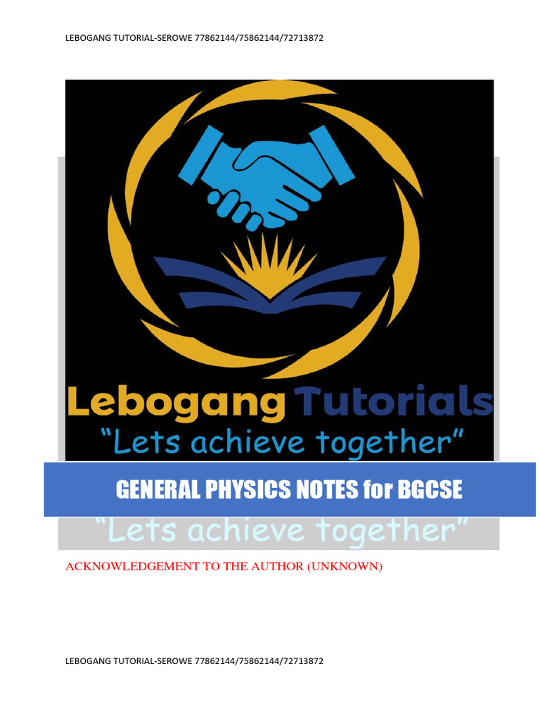Physics Notes Form 5 | PDF | International System Of Units | Pendulum