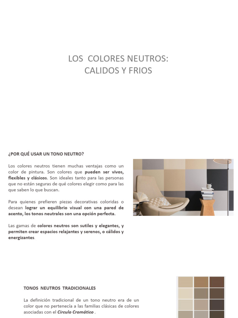 Colores Neutros: Guía de Uso y Tipos | PDF | Color | Verde