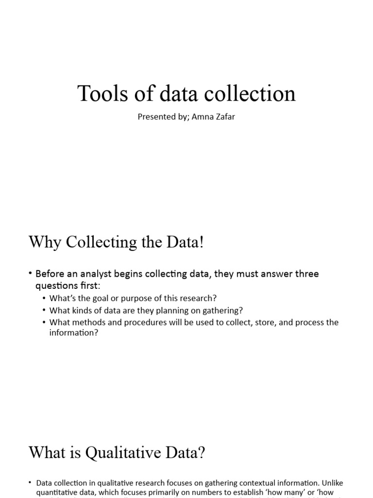 Tools of Data Collection | PDF | Data | Survey Methodology