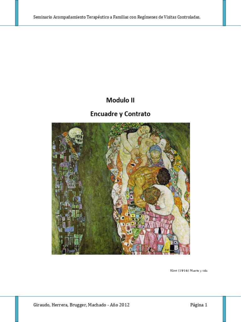 Encuadre y Contrato | PDF | Psicoterapia | Psicoanálisis