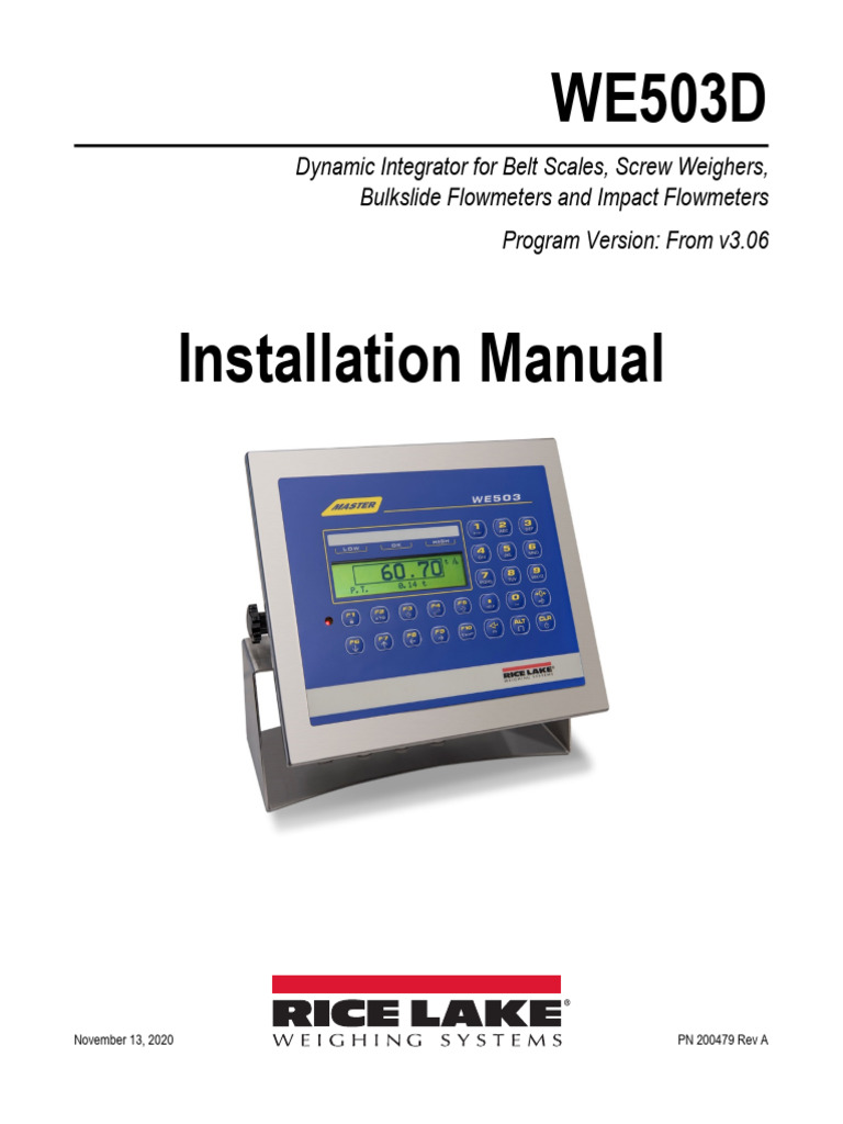 Manual Instalacion 200479 WE503D | PDF | Power Supply | Parameter (Computer Programming)