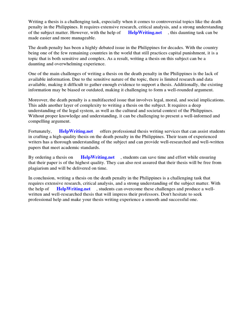 Death Penalty Debate in the Philippines | PDF | Capital Punishment | Crimes
