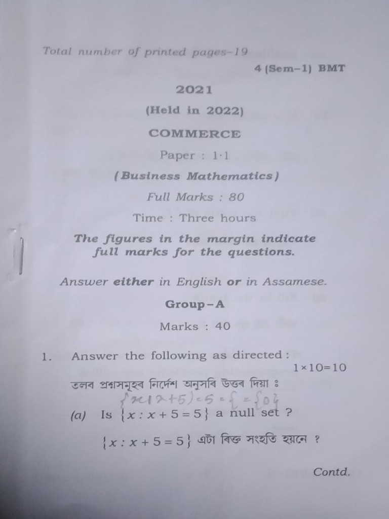 BM 2022 | PDF | Linear Algebra | Algebra