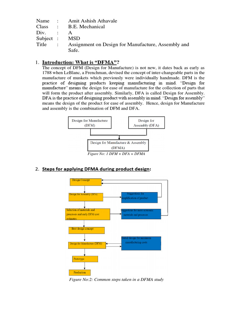 MSD Case study DFMA | PDF | Diesel Engine | Engines