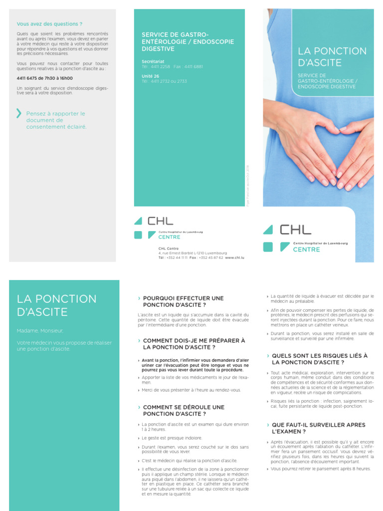 Ponction d'Ascite : Guide Pratique | PDF | Médecine | Spécialités médicales