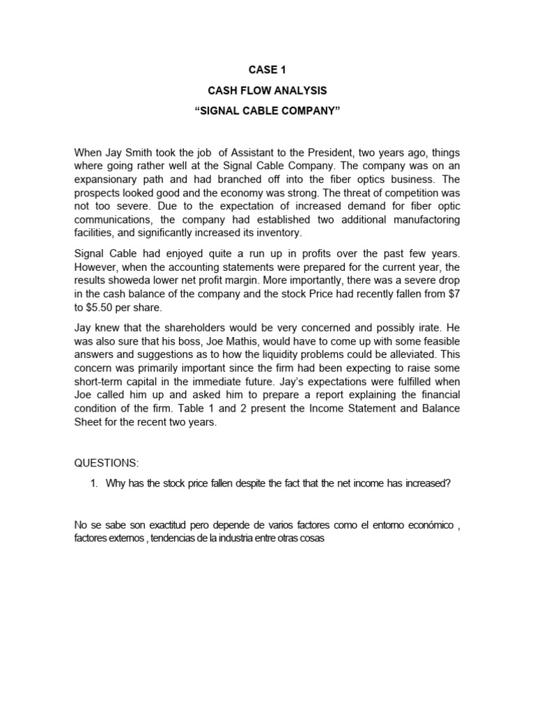 Case 1 | PDF | Stocks | Market Liquidity