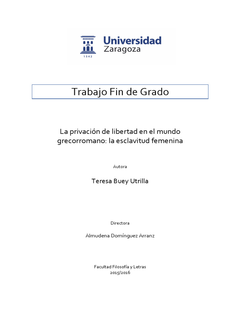 La Privación de Libertad en El Mundo Grecorromano La Esclavitud ...