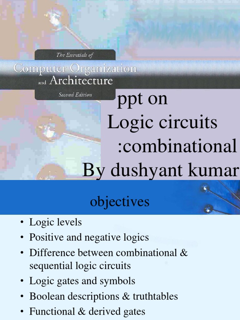 Dushyant PPT On Logic Combinational Logic Gates | PDF | Logic Gate ...