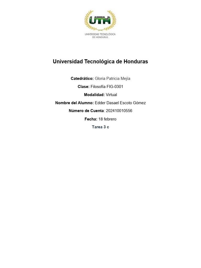 Tarea 3c | PDF | platonismo | Tomás de Aquino