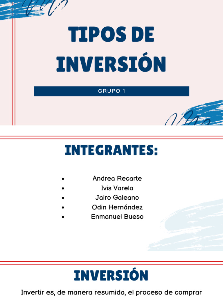 Tipos de Inversión | PDF | Inversiones | Renta Fija