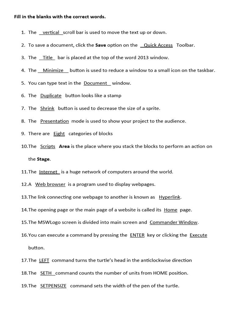 Computer Science Answer Pdf Window Computing Button Computing