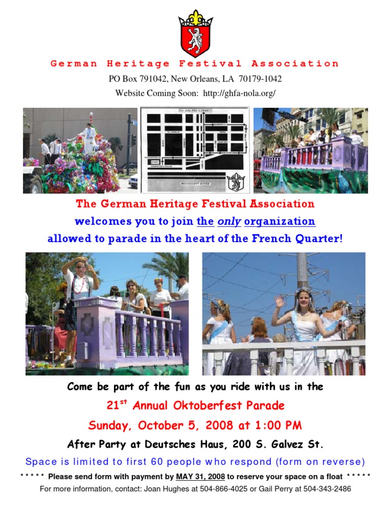 Join the German Heritage Festival | PDF | Business