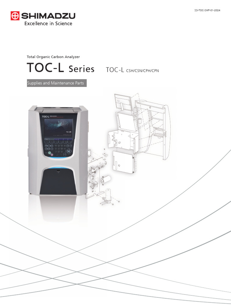 TOC-L TOC LC Brochure - Supplies and Maintenance Parts 2024 | PDF | Total Organic Carbon ...