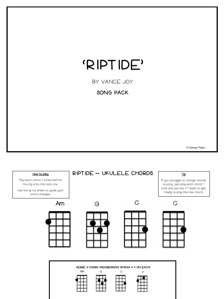 Riptide': by Vance Joy | PDF | Pop Songs | Recorded Music