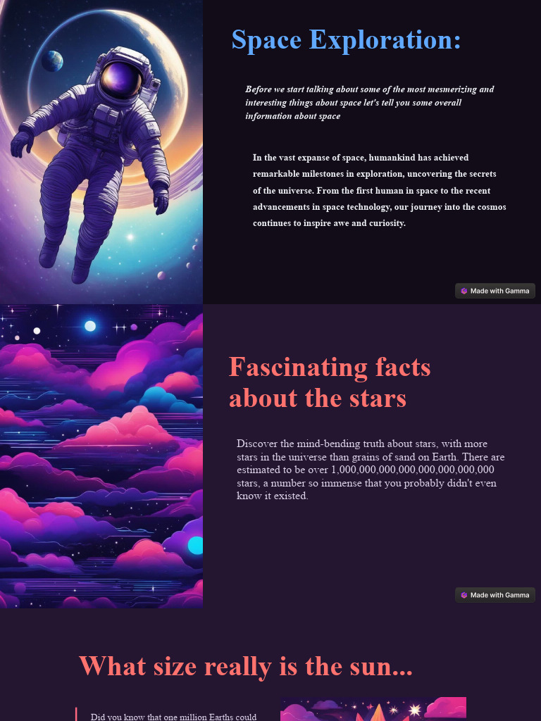 Space Exploration & Fascinating Facts | PDF | Planets | Space Debris