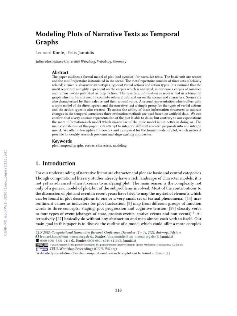 Long Paper2313 | PDF | Narrative | Plot (Narrative)