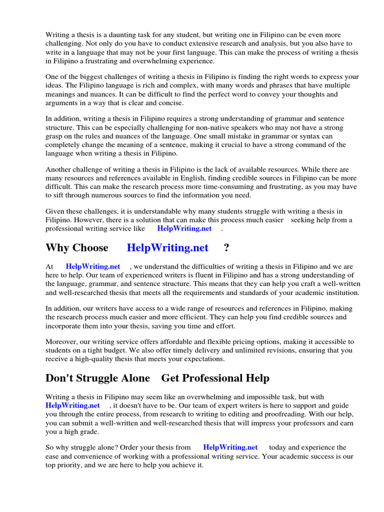 Term Paper in Filipino Example | PDF | Tagalog Language | Apa Style