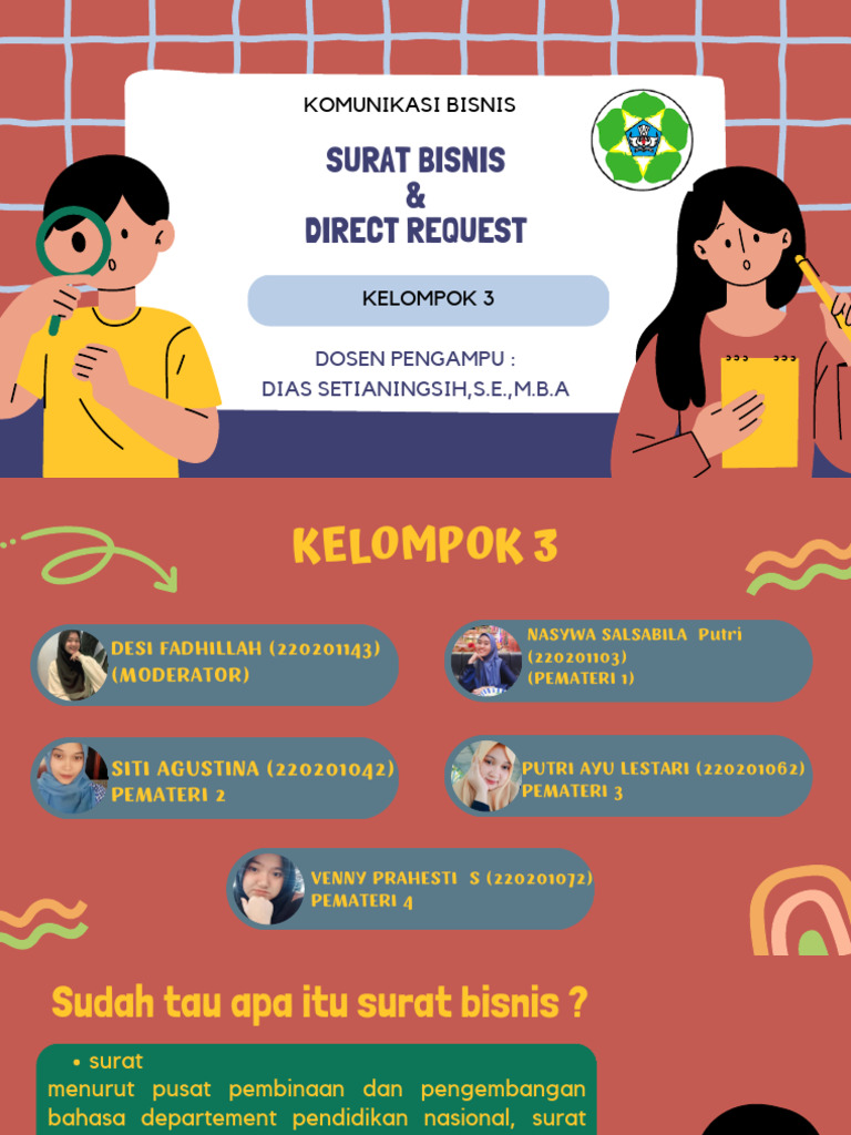 Surat Bisnis Dan Direct Request | PDF | Bisnis